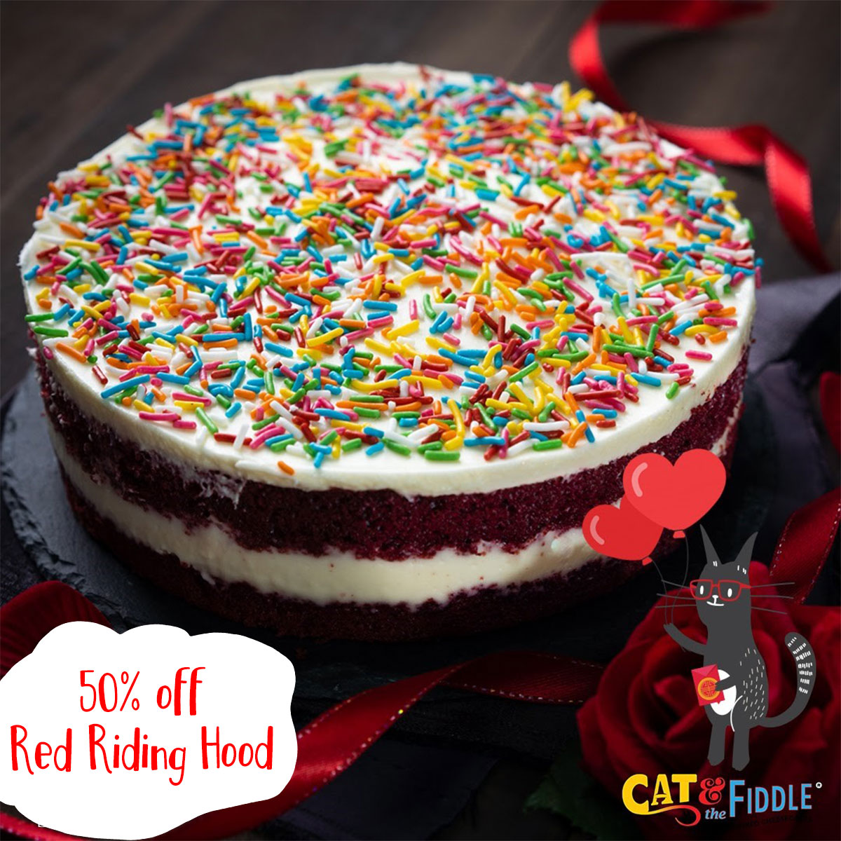 Cat & the Fiddle - 50% Off Red Riding Hood Whole Cakes And More - eNSman